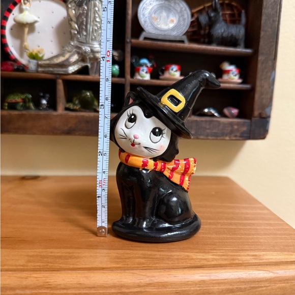 Lefton | Holiday | Vintage Lefton Ceramic Witch Cat Rare Halloween ...
